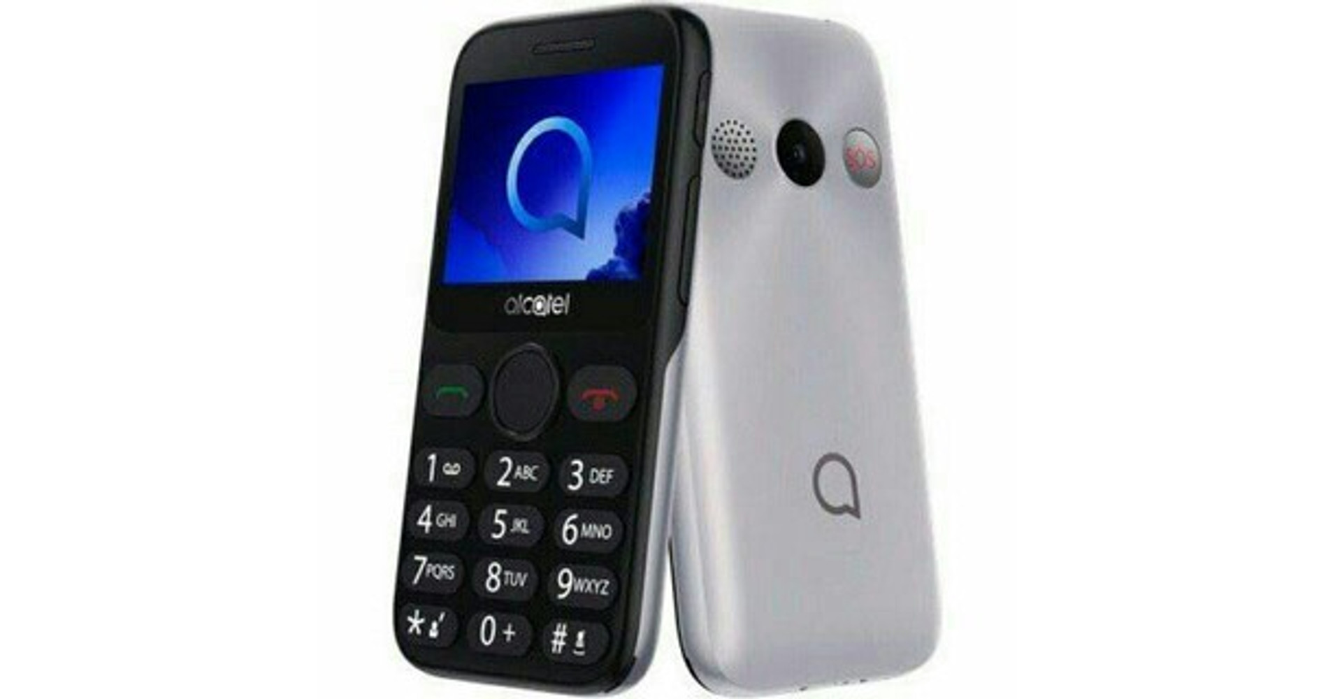 Mobiltelefon, Alcatel 2019G, Kártyafüggetlen, FM rádiós, fekete-ezüst ...